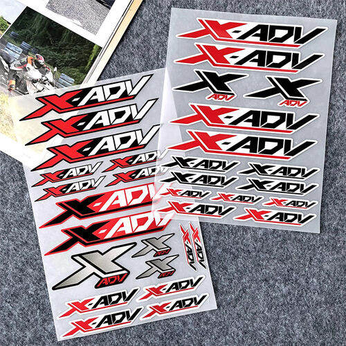 X Adv X-Adv Motorcycle Sticker Reflective Body Fuel Tank Riding Helmet ...