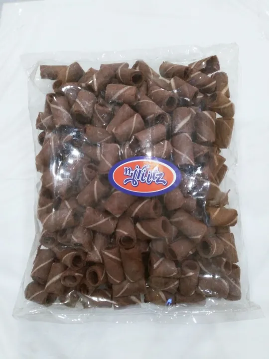 Kue Egg Roll coklat / semprong coklat / astor coklat / wafer coklat ...