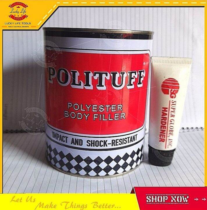 1Liter Polituff Polyester Body Filler with Hardener | Lazada PH