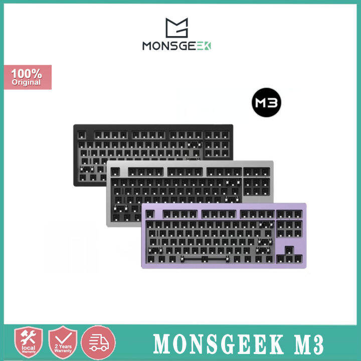 AKKO MONSGEEK M3คีย์บอร์ดแบบกลไกชุุดอุปกรณ์ปรับแต่ง-ปลั๊กเอนกประสงค์อลูมิเนียม RGB | Lazada.co.th