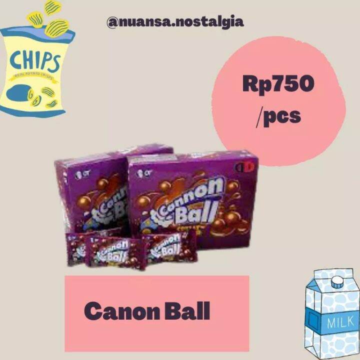 TERMURAH! Jajan Jadul Permen Cokelat Cannon Ball | Lazada Indonesia