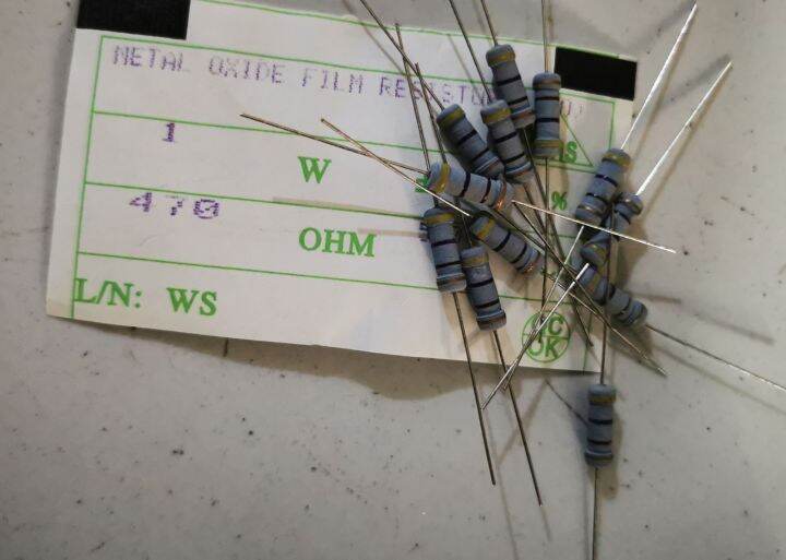 RESISTOR 1 WATT 470 OHM ISI 12 PCS | Lazada Indonesia