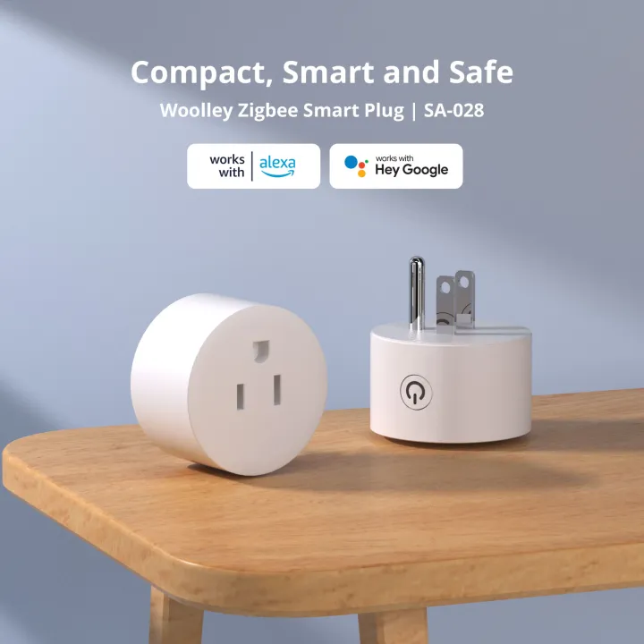 WOOLLEY Zigbee Smart Socket US 10A Smart Zigbee 3.0 Plug Mini Wireless ...