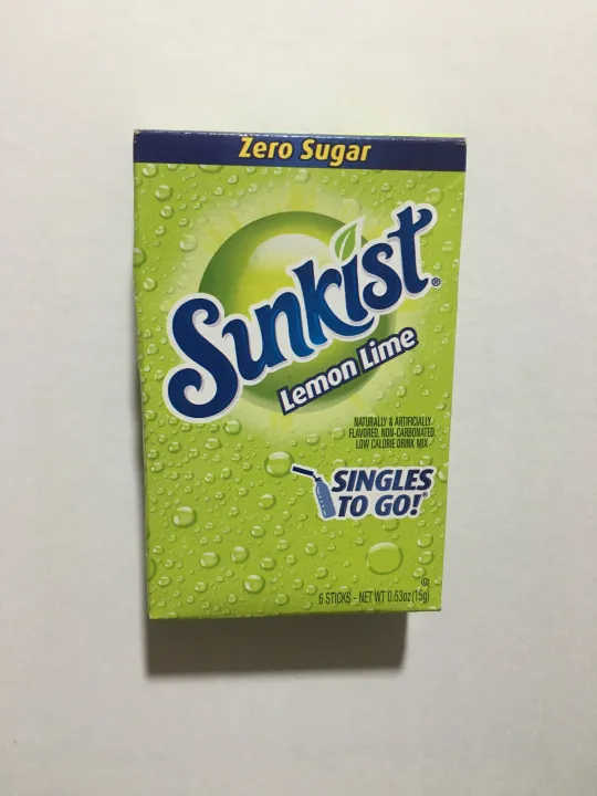 Sunkist Lemon Lime Soda Powder. 6 Sticks | Lazada PH