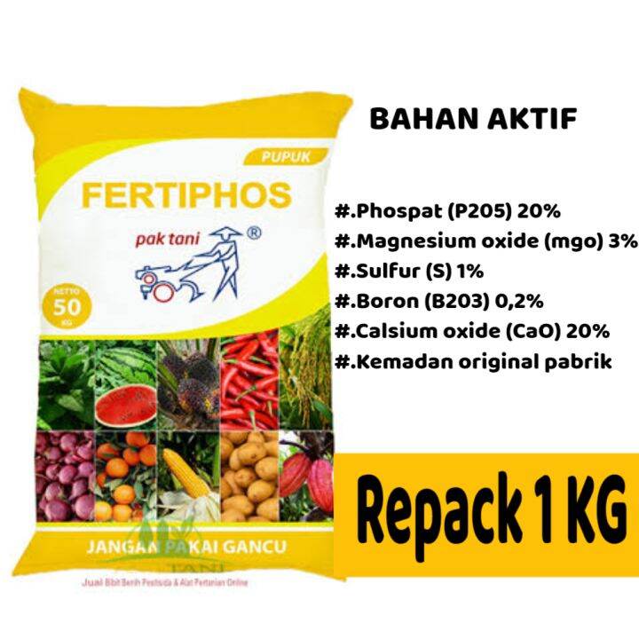 PUPUK FERTIPHOS REPACK 1KG 5kg.PUPUK PERTUMBUHAN AKAR DAN BATANG PUPUK ...