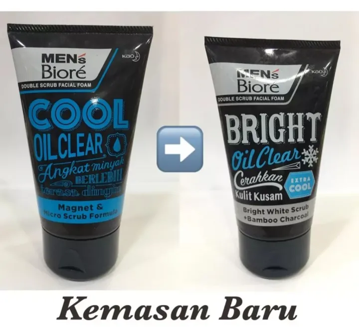 Biore Mens Cool Oil Clear 100g =》Biore Mens Bright Oil Clear Extra Cool ...