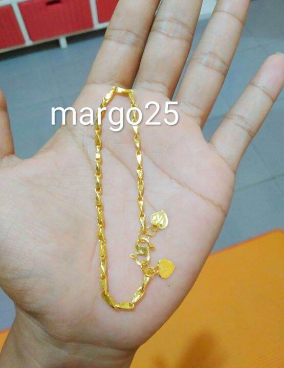 Gelang padi setara 1/2 suku mas 24k lapis mas 24k, warna mas 24k PERHIASAN DAN AKSESORIS ...