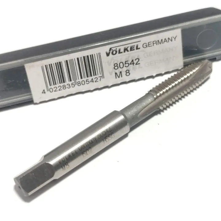 ดอกต๊าปเกลียวตรงTapGunpoint M8*1.25 HSSG แบรนด์Volkel Made In Germany ดอกคมมากทำเกลียวดี สินค้า ...