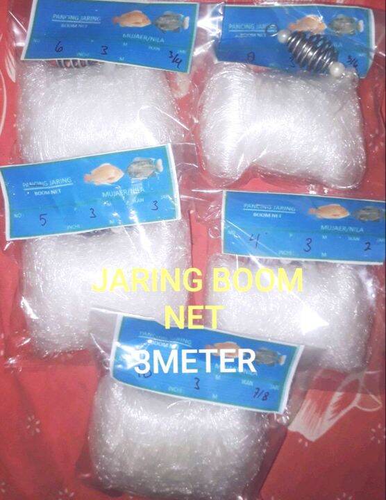 PANCING JARING BOOM NET/segi tiga (3METER )(ukuran tinggal pilih ...