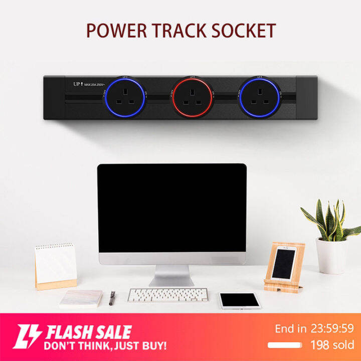 🔥60cm Track Socket USB Wall Socket Track Outlet Wall Extension Outlet ...