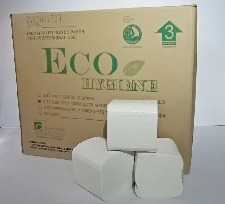 Interleave Bathroom Tissue/Pop-up tissue 2Ply, 1Box, 60packs ECO ...