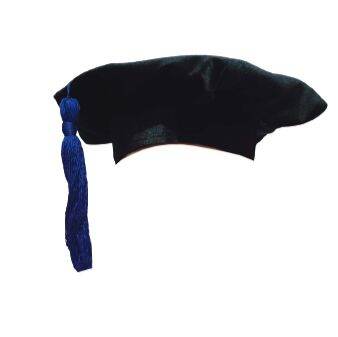 Masteral and Doctorate Beret graduation Cap with Navy blue Tassel ...