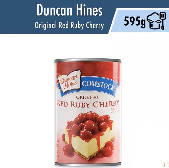 Duncan Hines Comstock Original Red Ruby Cherry Pie Filling & Topping ...