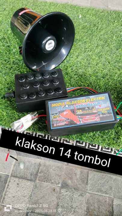 KLAKSON TELOLET BASURI ELEKTRIK 14 TOMBOL(MODUL+TOA) | Lazada Indonesia