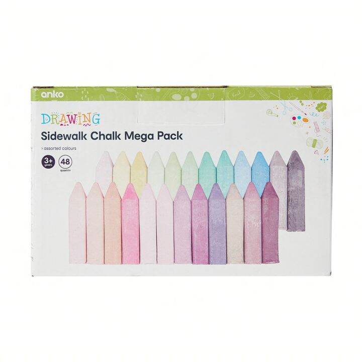 48 Piece Sidewalk Chalk Mega Pack | Lazada PH