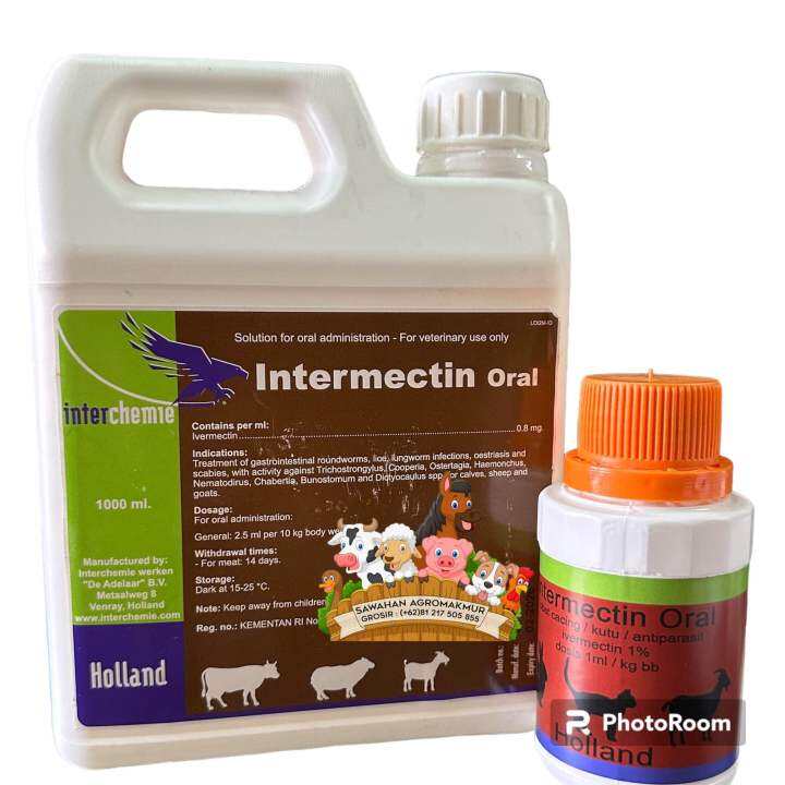 intermectin oral obat hewan gatal gudig kutu scabies anjing kucing ...