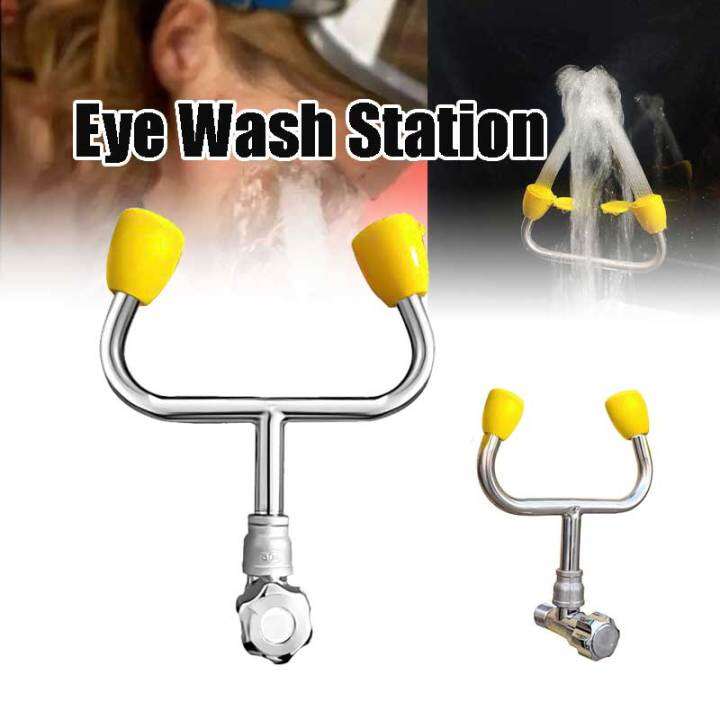 304 Stainless Steel Eye Wash Station Eyewash Device Emergency Eye ...