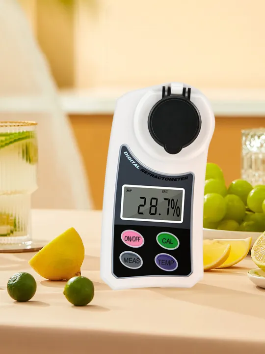 【Measuring Range：0.0-55.0%Brix】Digital Refractometer Brix Sugar Meter ...