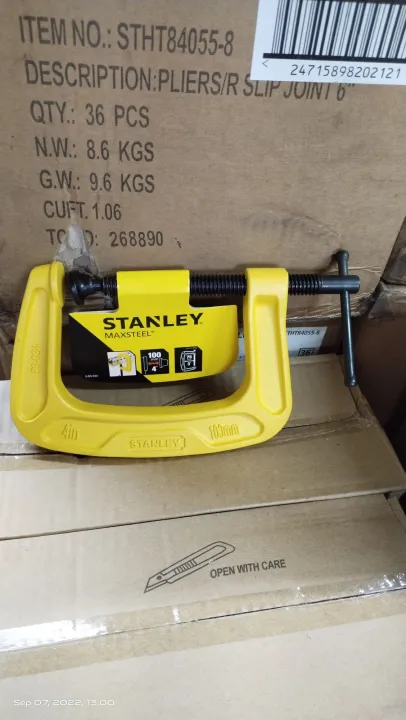 STANLEY C-CLAMP 2' 3' 4' 6' 8" | Lazada PH