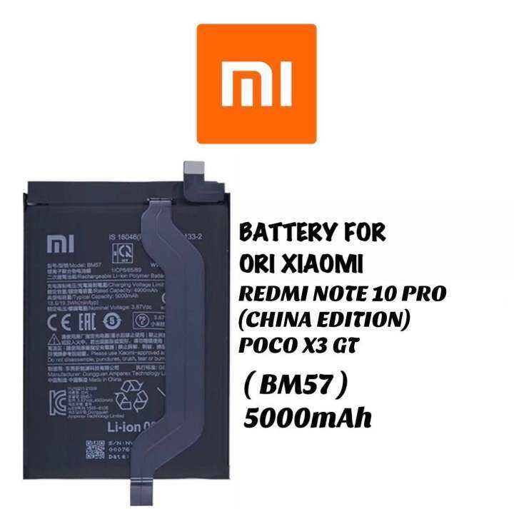 Battery For Ori Redmi Note 10 Pro(China Edition) / Poco X3 GT (BM57 ...