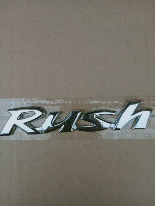 EMBLEM TULISAN RUSH/LOGO TULISAN TOYOTA RUSH | Lazada Indonesia