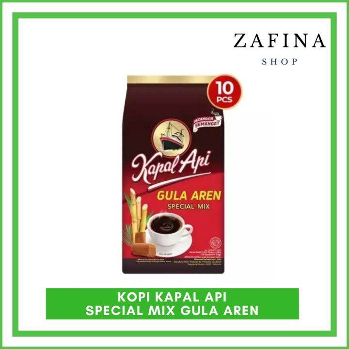 Kopi Kapal Api Special Mix Kopi Gula Aren 10 Sachet x 23 gr | Lazada ...