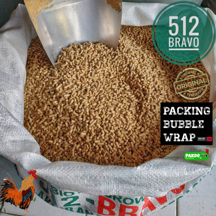 Pur ayam 512 BRAVO Pakan Ayam Pur Ayam Pedaging Ayam Broiler 800gr 1kg ...