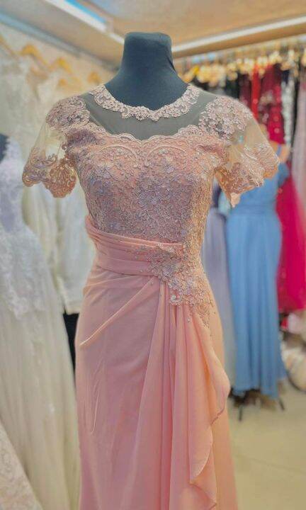 (HIGH QUALITY AND ONHAND) pomelo pink Mother Dress / Mother of the ...