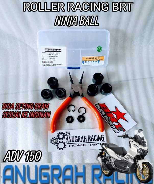ROLLER RACING BRT NINJA BALL PLUS TANG KLIP HONDA ADV 150 ADV 160 PCX ...
