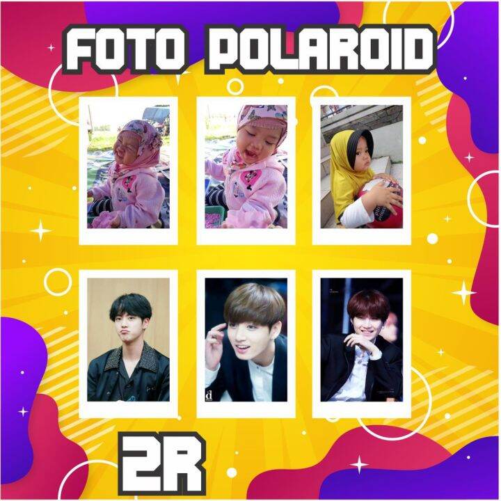CETAK FOTO POLAROID UK 2R 50 foto | Lazada Indonesia