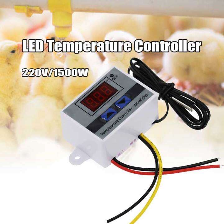 Ac110 220v Digital Led Temperature Controller Incubator Thermostat Thermostat Control Switch