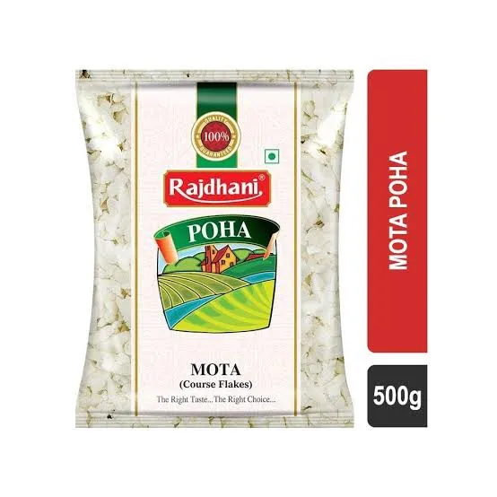 Rajdhani Mota Poha 500g (Thick Poha / Coarse Rice Flakes) | Lazada.co.th
