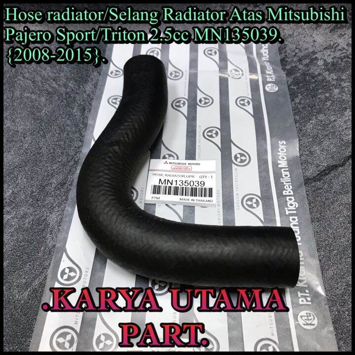 Selang radiator atas pajero sport-triton 2.5cc MN135039 | Lazada Indonesia