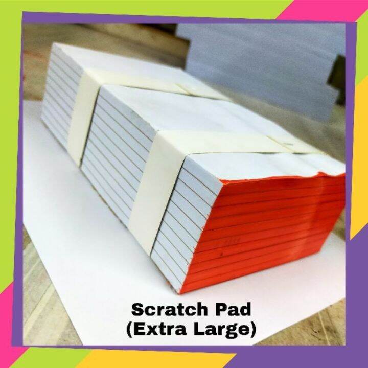 Blank Receipt - Scratch Pad Extra Large (10 PADS/bundle) - 70 GSM ...