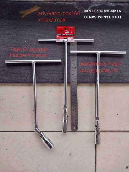 kunci busi Vario 160cc 2022 Tekiro model T panjang Flexibel | Lazada ...