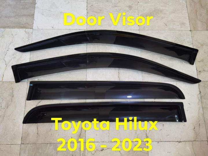 Door Visor Rain Visor Toyota Hilux 2016 - 2023 | Lazada PH