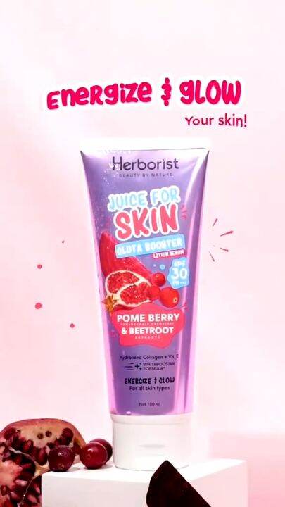 HERBORIST BODY SERUM GLUTA BOOSTER POME BERRY MIXED BERRIES 180ml SPF ...
