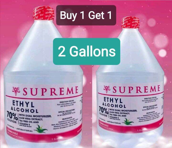 Alcohol 70% With Moisturizer Buy 1 Gallon and get 1 Gallon/Supreme ...