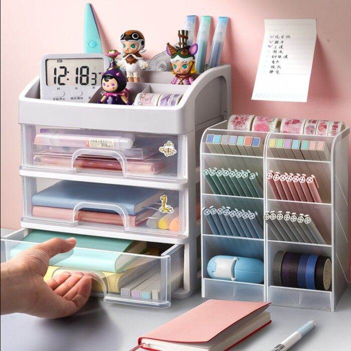 Rak Buku Laci Atas Meja Kantor Belajar Kertas File Dokumen Document ...