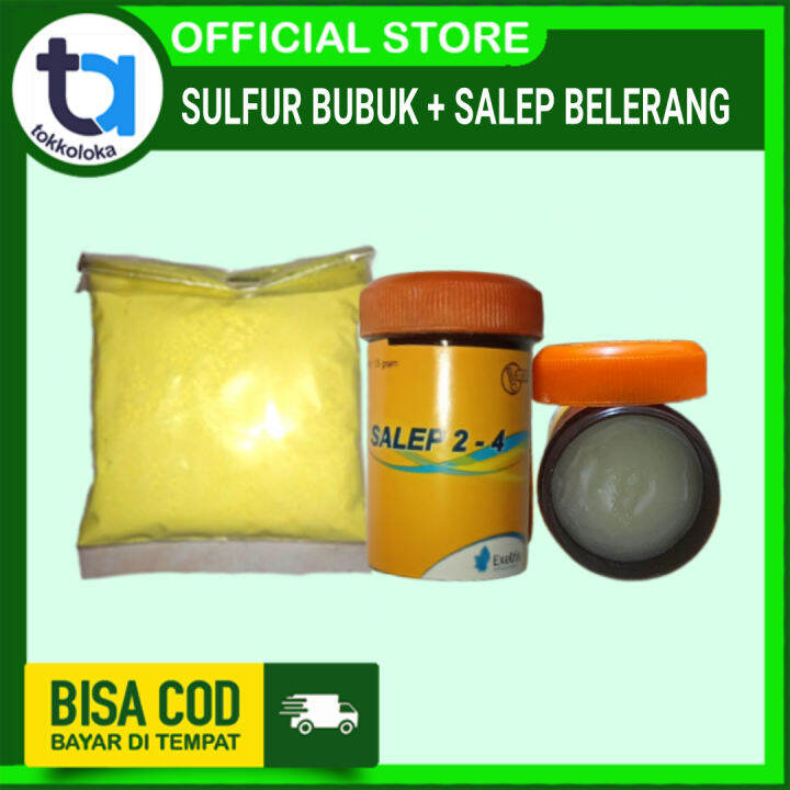 Salep Belerang Exeltis Asli Obat Gatal Sulfur Bubuk Penyakit Kulit ...