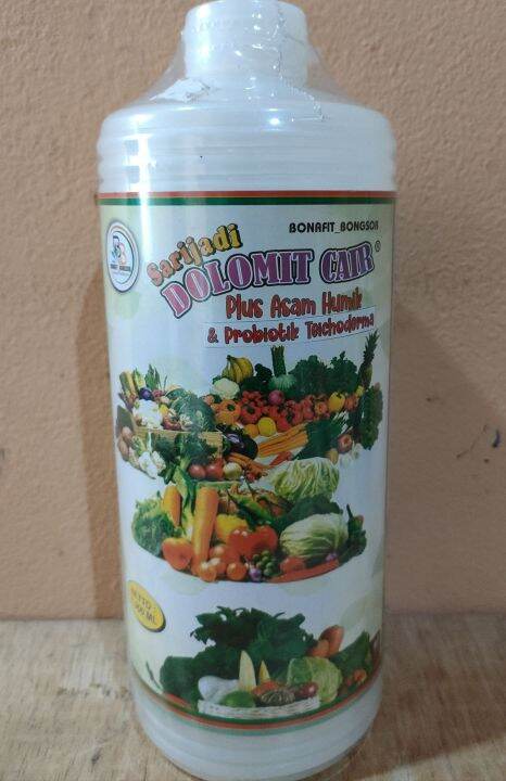 Pupuk DOLOMIT CAIR plus ASAM HUMIK & Probiotik Teichoderma 1000 ml ...