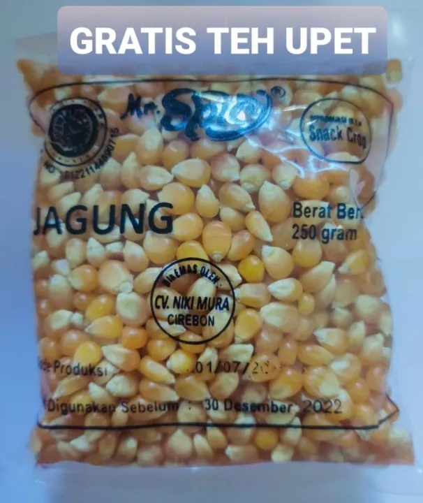 JAGUNG POPCORN 250 GRAM BIJI POPCORN KILOAN MENTAH POPCORN 250 G ...