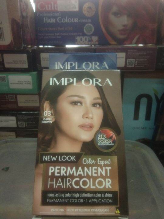 IMPLORA 03 Dark Brown permanent hair color | Lazada Indonesia