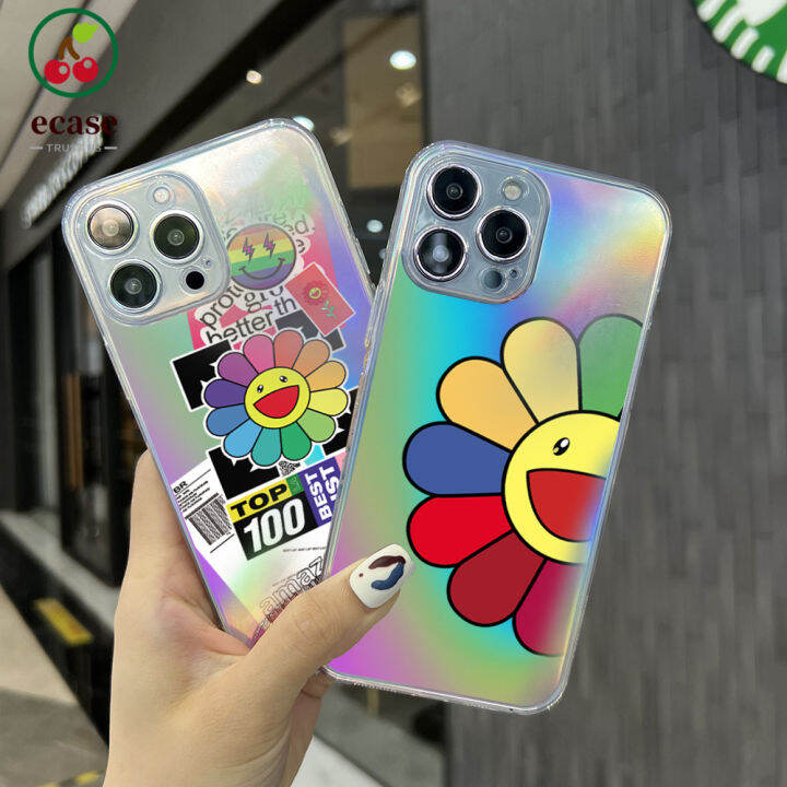 เคสเคสโทรศัพท์สำหรับ Oppo เคส A16ลายการ์ตูนเคสสายรุ้งดอกทานตะวันนิ่ม