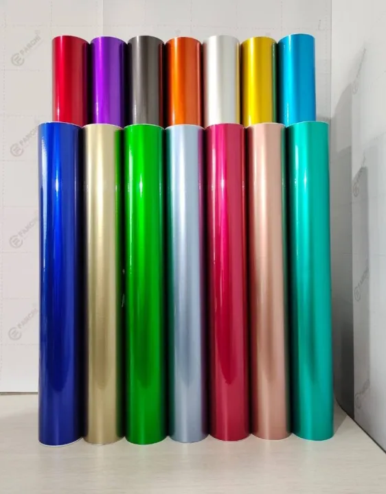 Sticker Skotlet Glosy Mettalic Candy Warna MERAH merk FANCHI 50cm x 9m ...