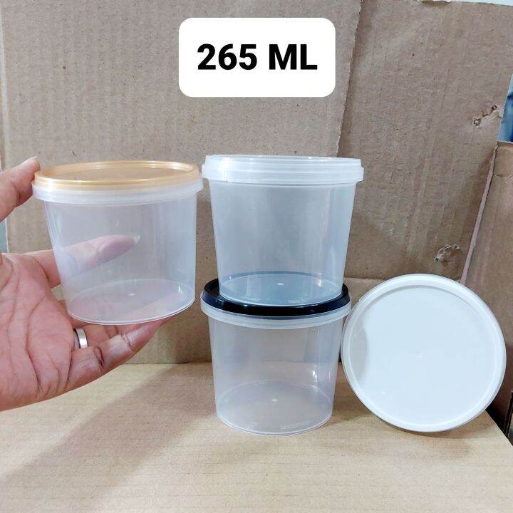 ⭐NEW⭐ 🥐(แพ็ค 20 ใบ) (265ML) กระปุกใส่ขนม กระปุกใส่อาหาร พร้อมฝาปิด Foodgrade | Lazada.co.th