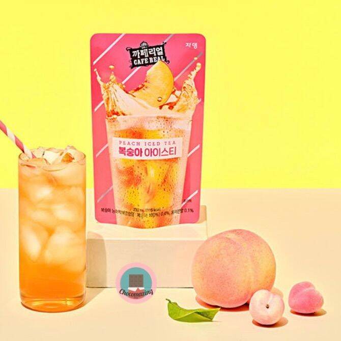 Jardin Cafe Real Peach Iced Tea Korean Pouch Drinks 230ml | Lazada PH