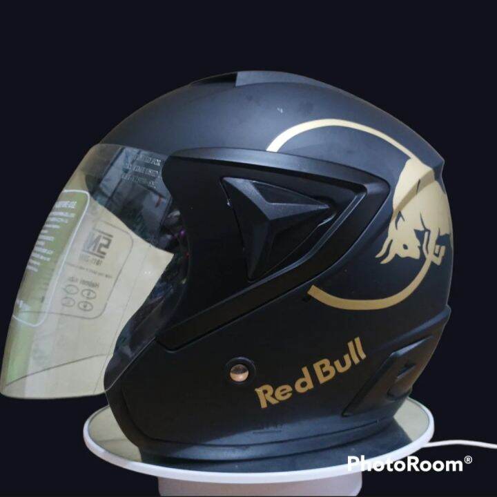 HELM JP 13 REDBULL (HITAM) TOSCA DOFF / RX Helmet SNI Dewasa mirip GM ...