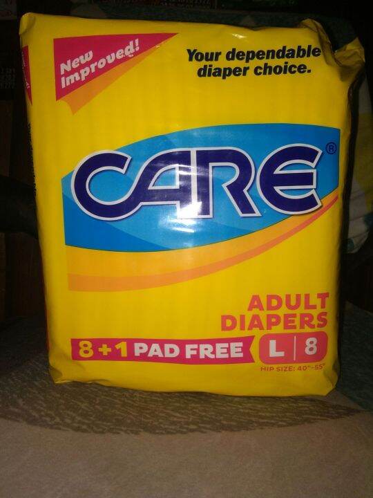 Care Adult Diaper Large 8's | Lazada PH
