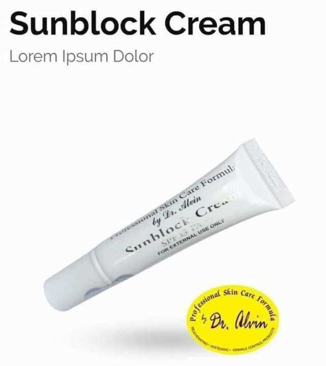 DR.ALVIN 🌞SUNBLOCK ONLY🌞REJUVENATING CREAM | Lazada PH